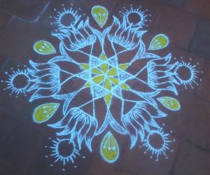 scenery rangoli - iKolam